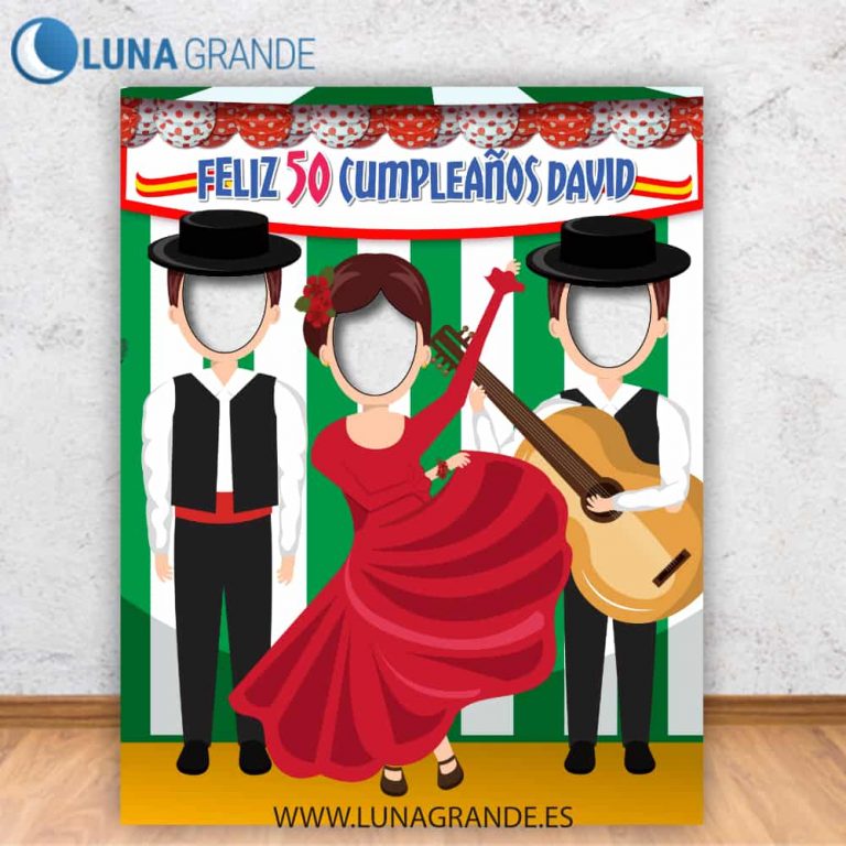 Photocall para sacar la cabeza - Luna Grande Photocall