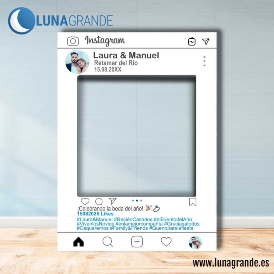 Photocall Marco Instagram 100% personalizado - Envío gratis