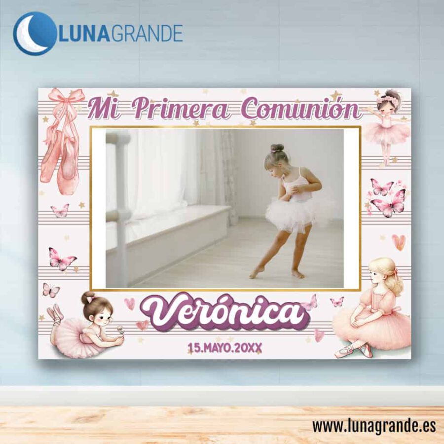 Photocall Marco Ballet Partitura para Cumpleaños y Primera Comunión ...
