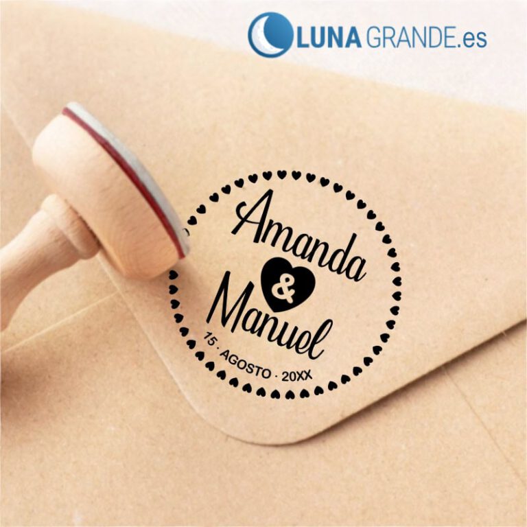 Sello para Bodas Personalizados - Varios Diseños 100% personalizados
