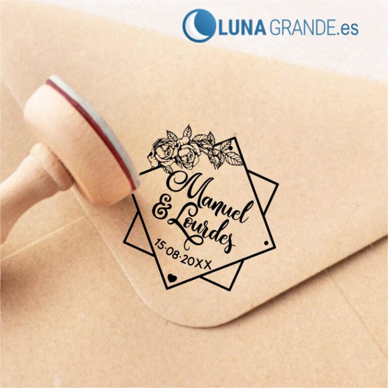 Sello para Bodas Personalizados - Varios Diseños 100% personalizados