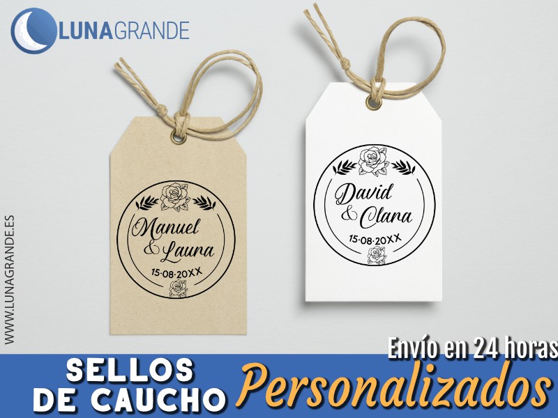 Sello para Bodas Personalizados - Varios Diseños 100% personalizados